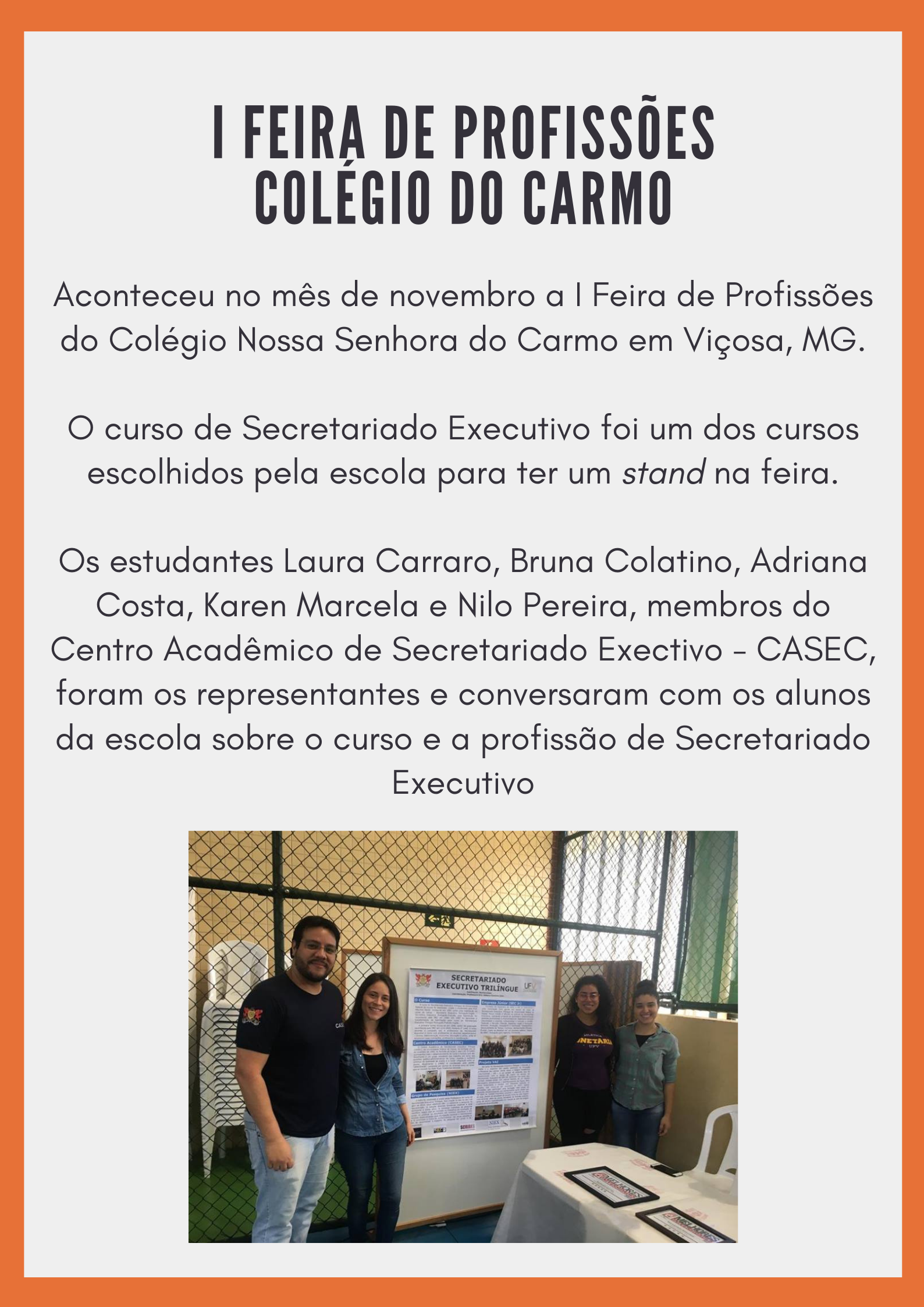 Boletim Informativo N°01/2019 | Secretariado Executivo Trilíngue
